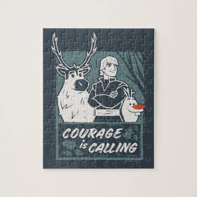 Frozen 2: Sven, Kristoff, & Olaf | Courage Jigsaw Puzzle | Zazzle