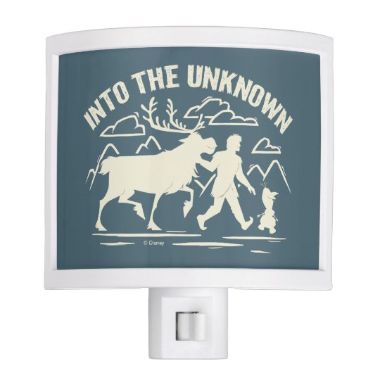 Frozen 2 | Sven, Kristoff & Olaf Into the Unknown Night Light | Zazzle.com