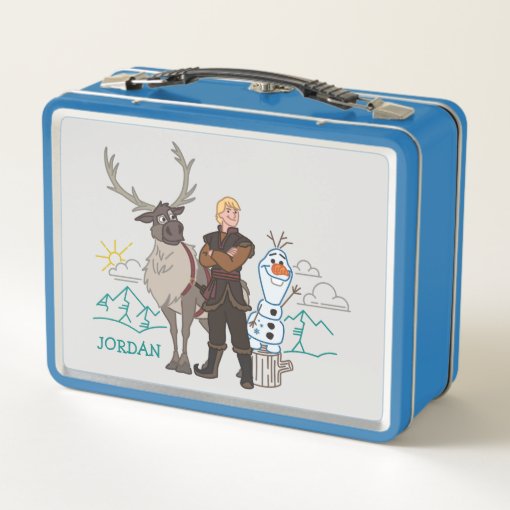 Frozen 2 | Sven, Kristoff & Olaf Metal Lunch Box | Zazzle