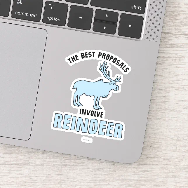 Frozen 2 | "The Best Proposals Involve Reindeer" Sticker | Zazzle