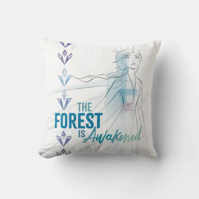 Frozen 2: The Forest Is Awakened Throw Pillow | Zazzle