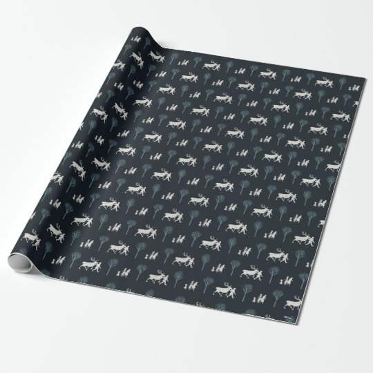 Frozen 2: Walking Through Birch Trees Pattern Wrapping Paper | Zazzle.com