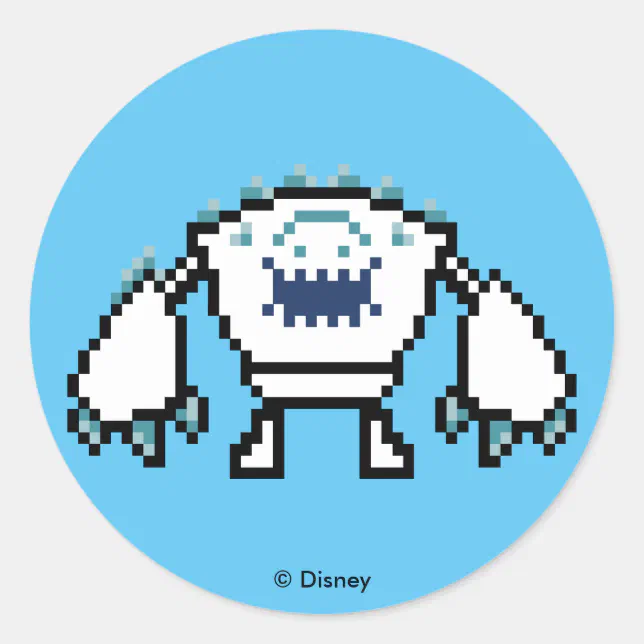 Frozen | 8-Bit Marshmallow Classic Round Sticker | Zazzle