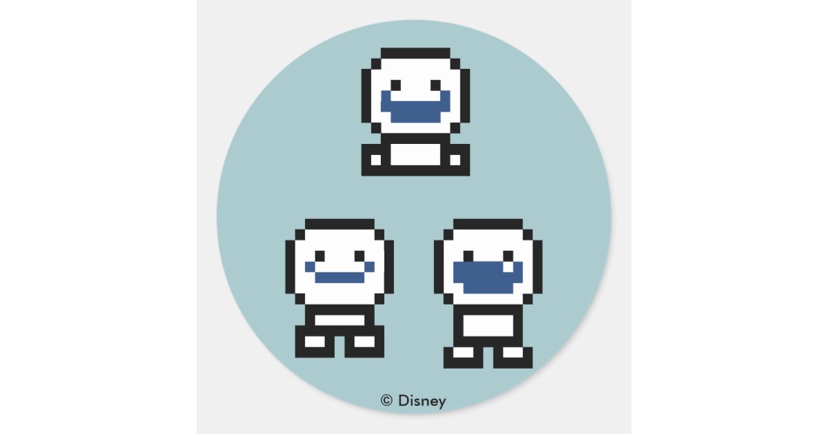 Frozen | 8-Bit Snowgies Classic Round Sticker | Zazzle