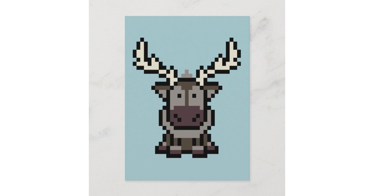 Frozen | 8-Bit Sven Postcard | Zazzle