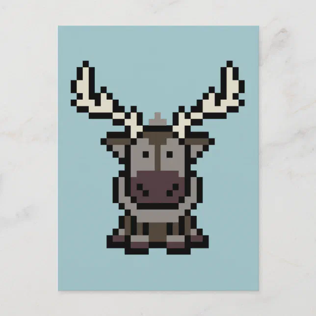 Frozen | 8-Bit Sven Postcard | Zazzle