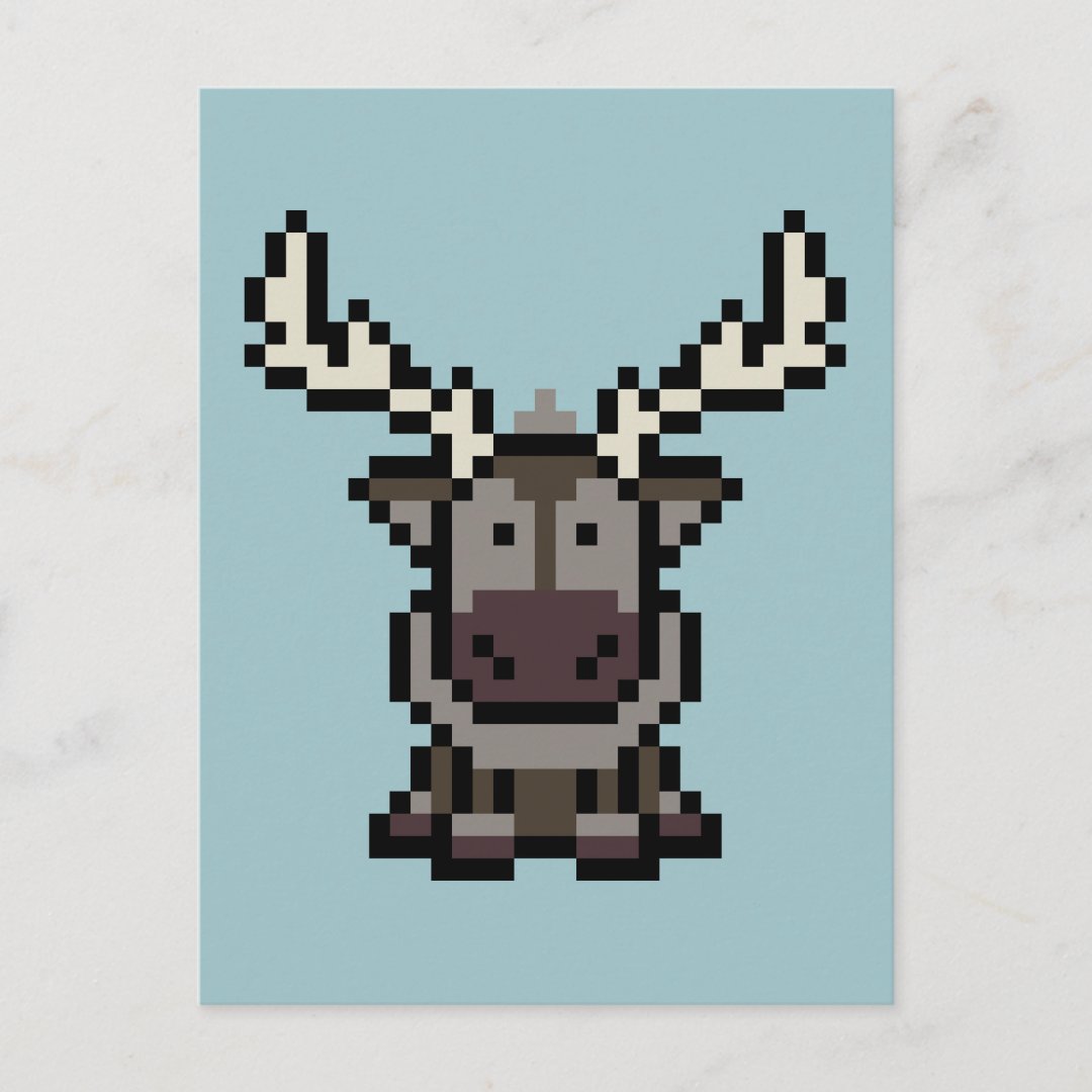 Frozen | 8-Bit Sven Postcard | Zazzle