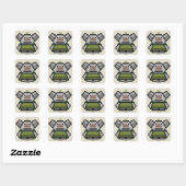 Frozen | 8-Bit Troll Square Sticker | Zazzle