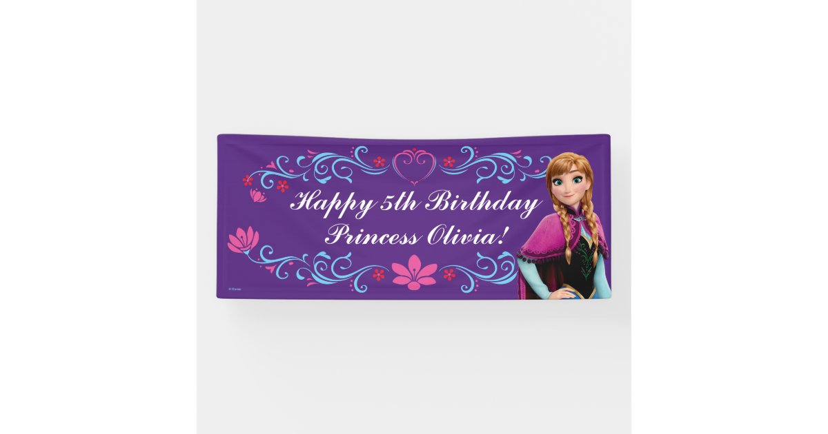 Frozen Anna Banner | Zazzle