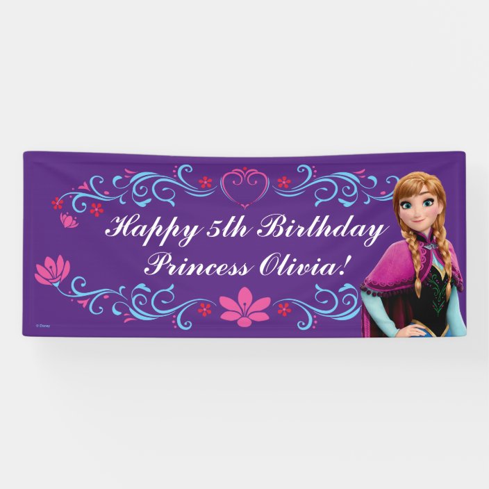 Frozen Anna Banner | Zazzle.com
