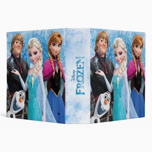Frozen | Anna, Elsa, Kristoff and Olaf 3 Ring Binder | Zazzle