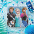 Frozen | Anna, Elsa, Kristoff and Olaf Paper Plates | Zazzle