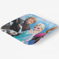 Frozen | Anna, Elsa, Kristoff and Olaf Paper Plates | Zazzle