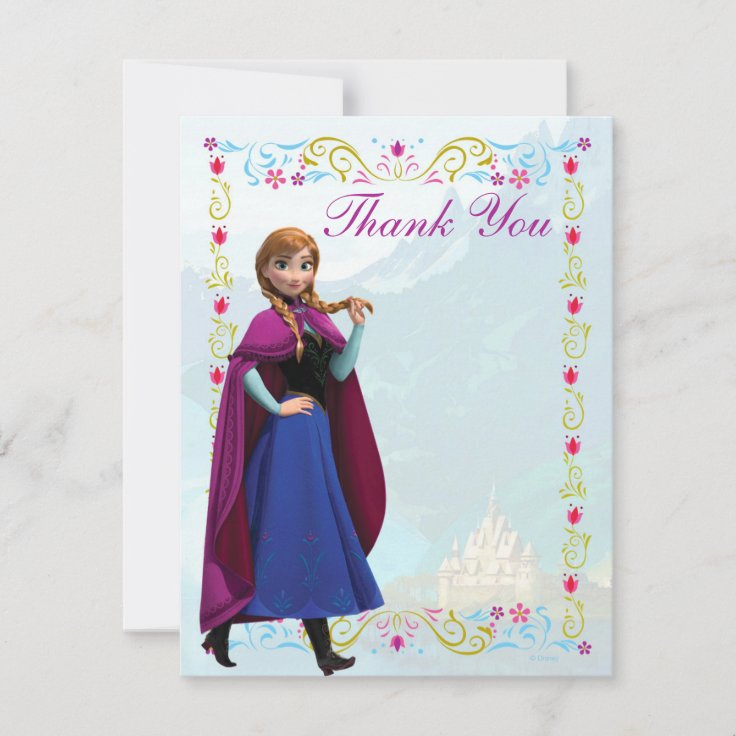 Frozen Anna Thank You | Zazzle