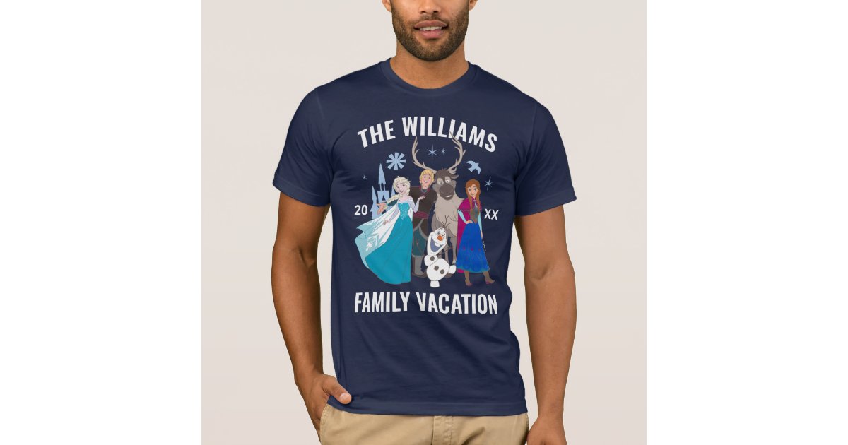 Frozen Disney Family Vacation T-Shirt | Zazzle