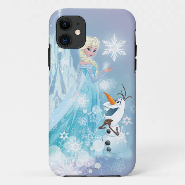 Frozen | Elsa and Olaf - Icy Glow Case-Mate iPhone Case | Zazzle