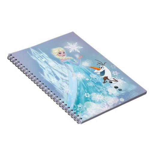 Frozen | Elsa and Olaf - Icy Glow Notebook | Zazzle