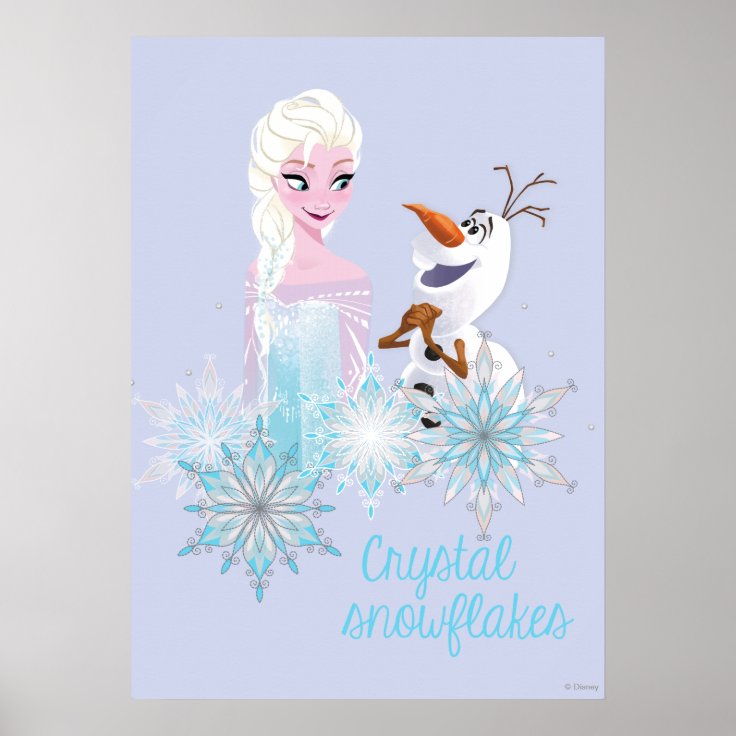 Frozen | Elsa and Olaf Poster | Zazzle