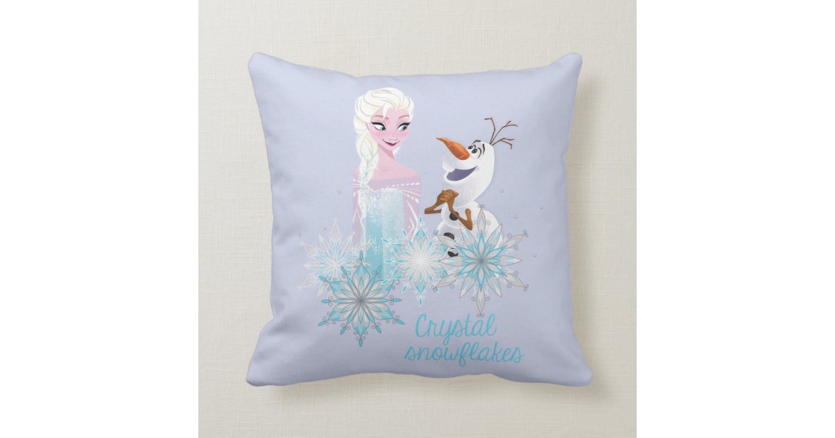 Frozen | Elsa and Olaf Throw Pillow | Zazzle.com