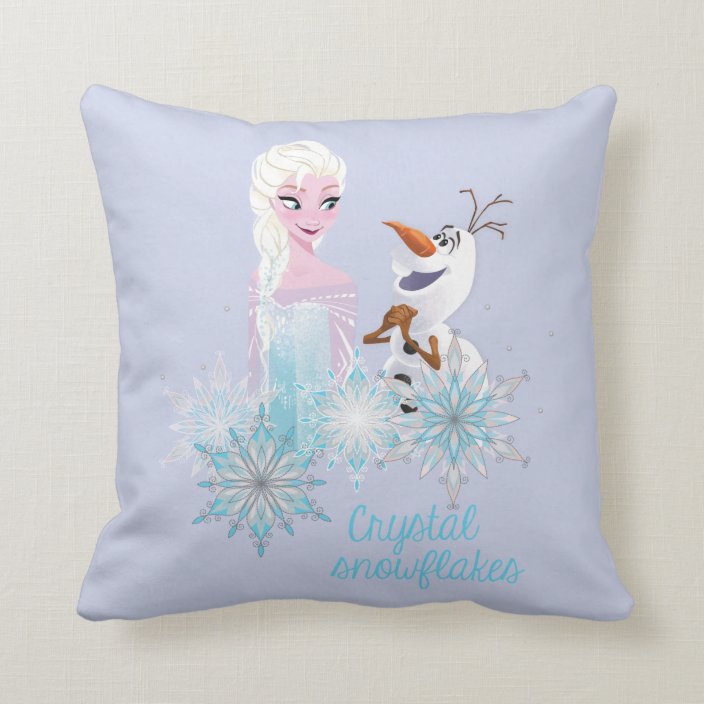 Frozen | Elsa and Olaf Throw Pillow | Zazzle.com