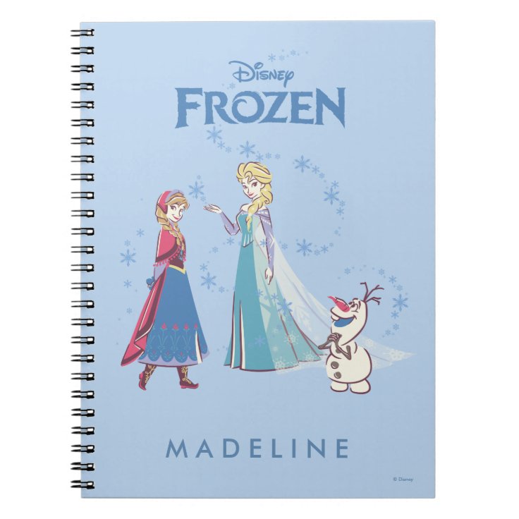 Frozen | Elsa, Anna & Olaf Notebook | Zazzle