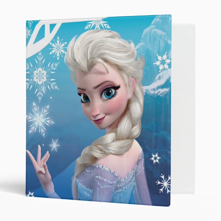 Frozen | Elsa Over the Shoulder Smirk Binder | Zazzle.com