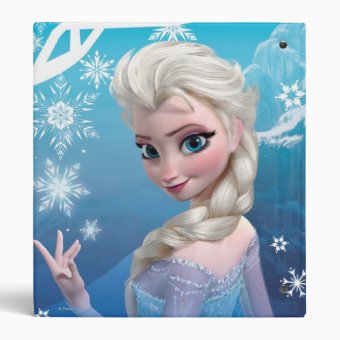 Frozen | Elsa Over the Shoulder Smirk Binder | Zazzle