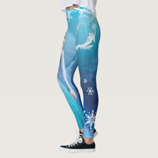 Frozen | Elsa Over the Shoulder Smirk Leggings | Zazzle