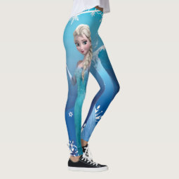 Frozen | Elsa Over the Shoulder Smirk Leggings | Zazzle