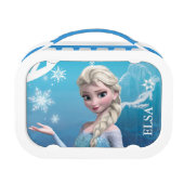 Frozen | Elsa Over the Shoulder Smirk Lunch Box | Zazzle