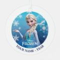 Frozen | Elsa Over the Shoulder Smirk Metal Ornament | Zazzle