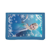 Frozen | Elsa Over the Shoulder Smirk Trifold Wallet | Zazzle