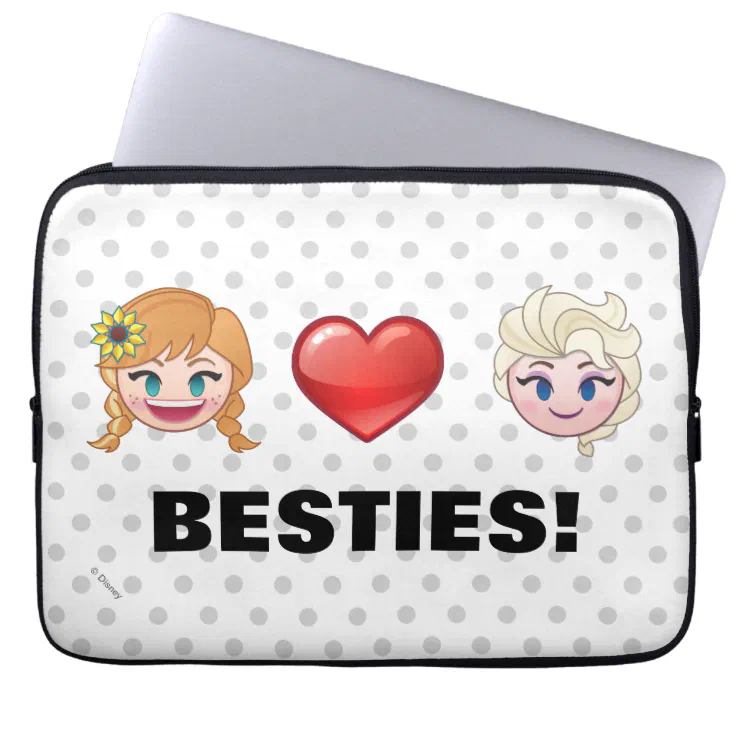 Frozen Emoji | Anna & Elsa Laptop Sleeve | Zazzle