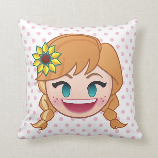 Frozen Emoji | Anna Throw Pillow | Zazzle.com