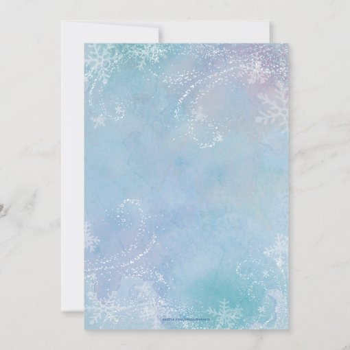 Frozen Flurry Holiday Party Invitation | Zazzle