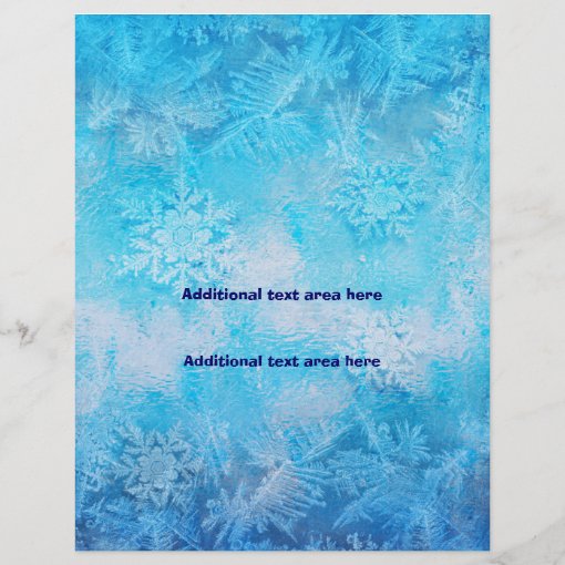 Frozen Ice Snowflakes Winter Event Flyer Poster | Zazzle