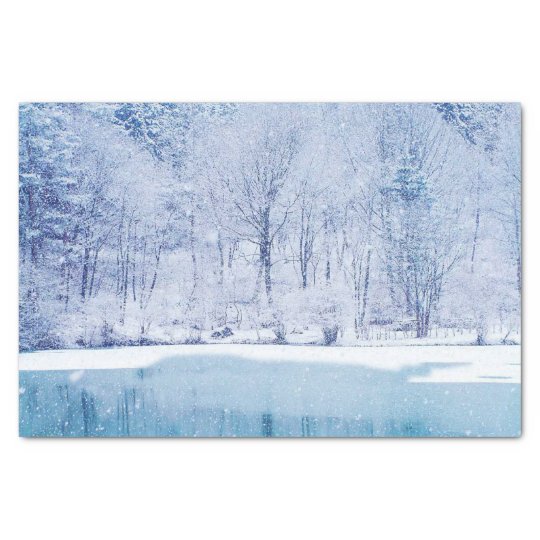 Frozen Lake Christmas Tissue Paper | Zazzle.com