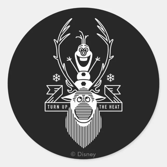 Frozen | Olaf and Sven Classic Round Sticker | Zazzle
