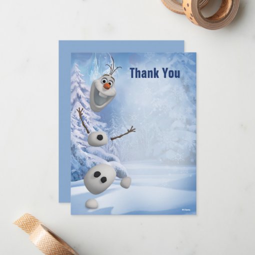 Frozen Olaf | In Pieces Thank You Note Card | Zazzle