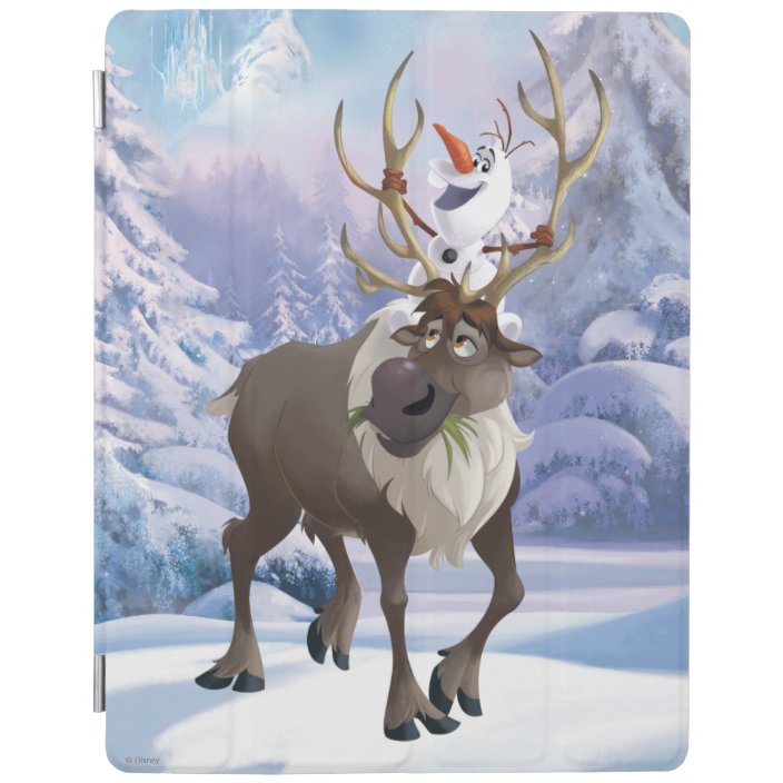 Frozen | Olaf sitting on Sven iPad Smart Cover | Zazzle.com