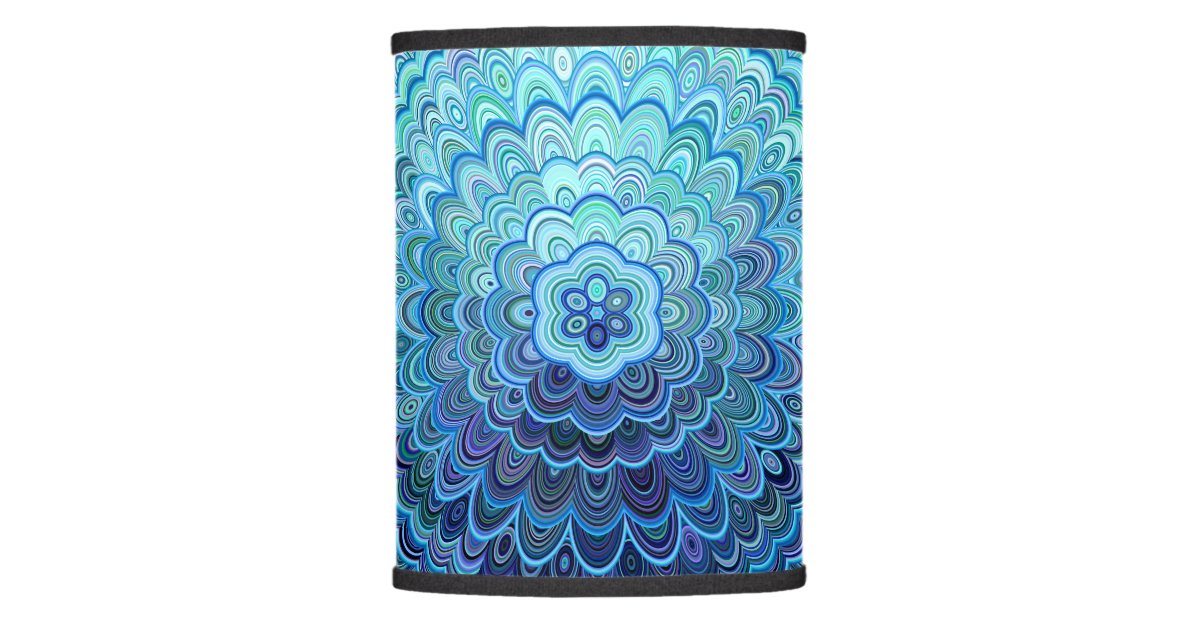 Frozen Oval Mandala Lamp Shade | Zazzle