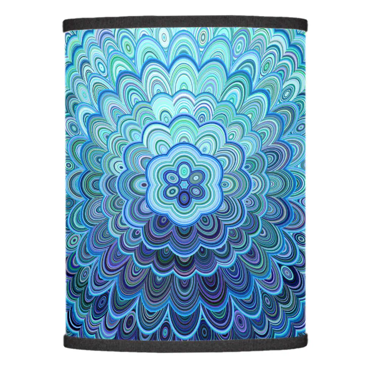 Frozen Oval Mandala Lamp Shade | Zazzle