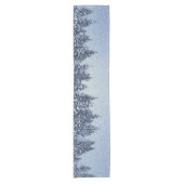 Frozen Snow Winter Forest Scene Short Table Runner | Zazzle
