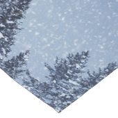 Frozen Snow Winter Forest Scene Short Table Runner | Zazzle