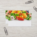 fruit and vegetables dealer business card template | Zazzle