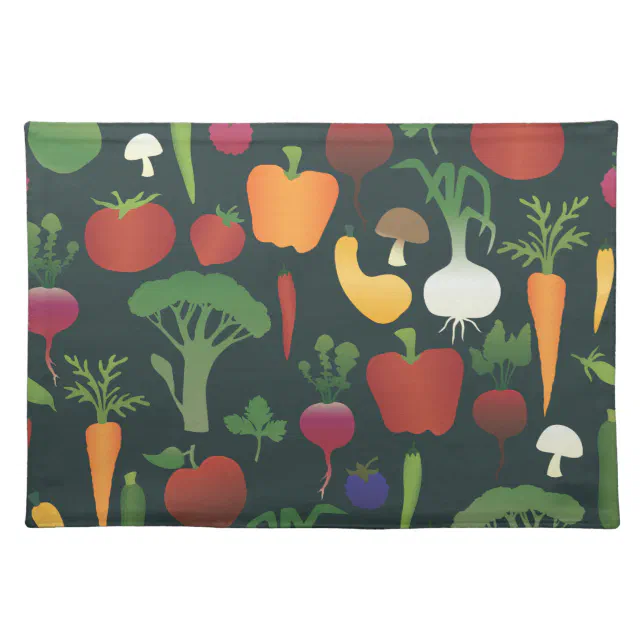 Fruit and Vegetables Placemat | Zazzle