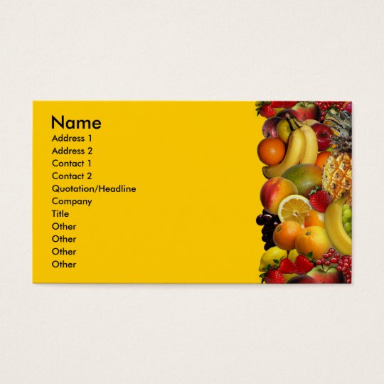 Fruit Business Card | Zazzle.com