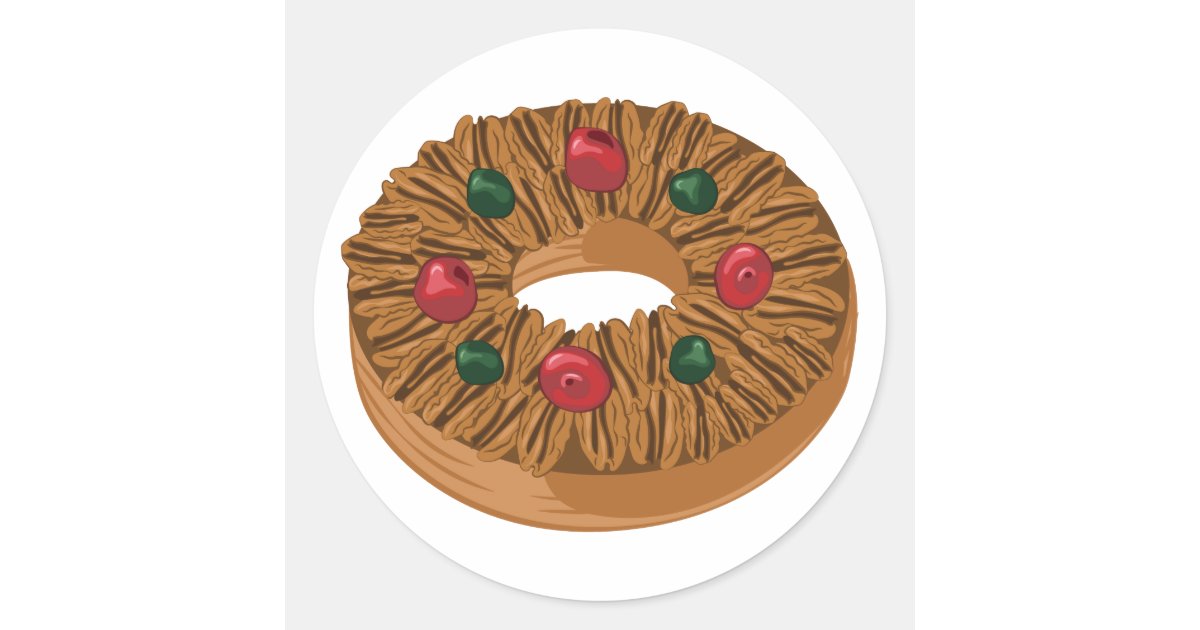 Fruit Cake Classic Round Sticker | Zazzle