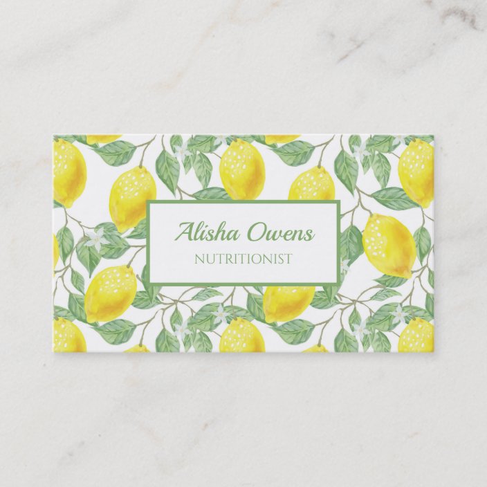 Fruit Design Business Card | Zazzle.com
