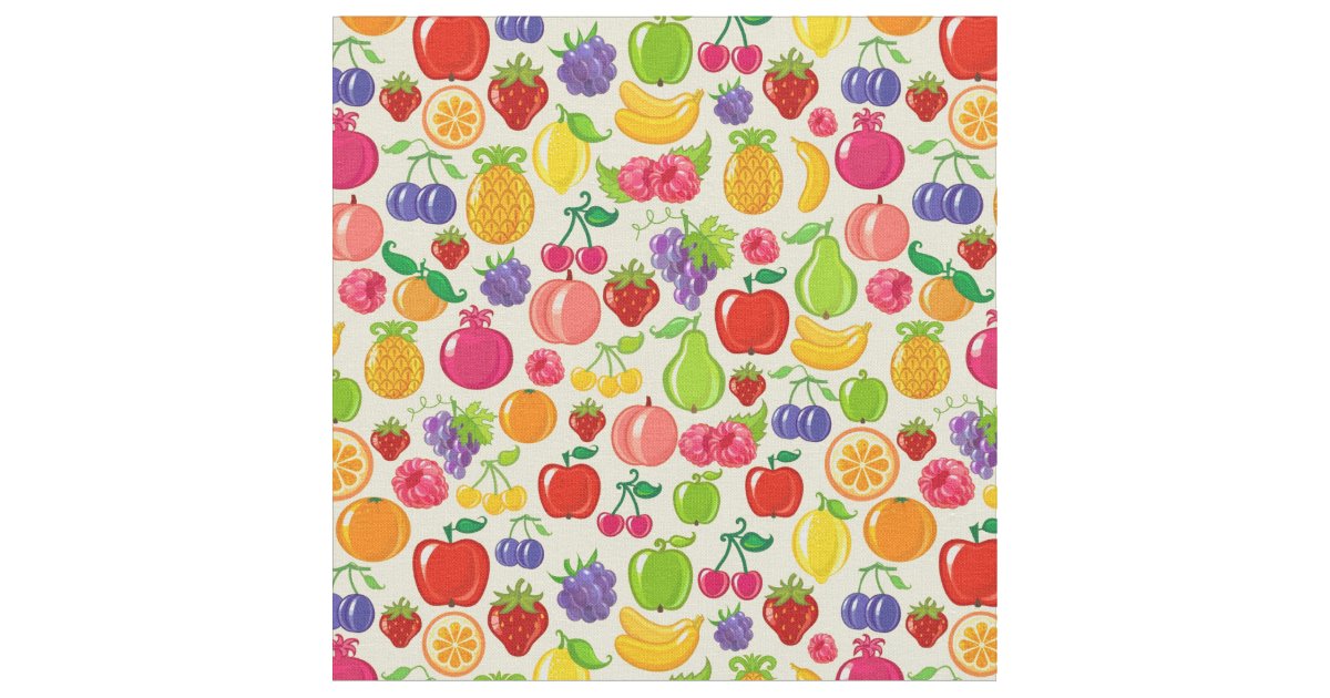 Fruit Fabric | Zazzle